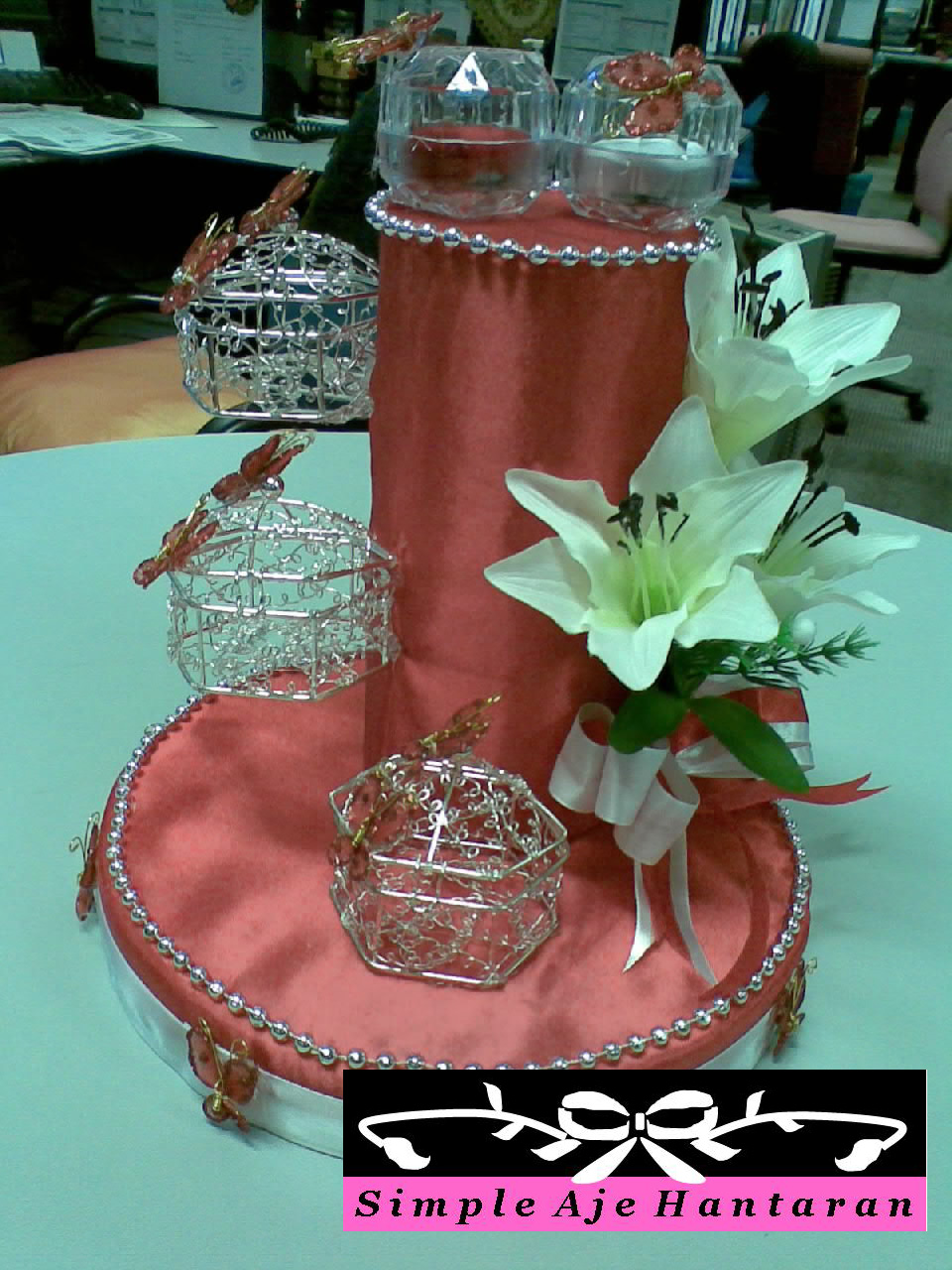 Simple aje Hantaran: Red Theme -Potpori