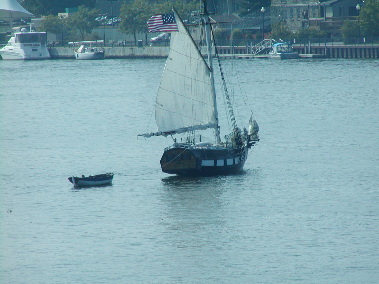 Port of Oswego Marina: Mini-Tall Ship in Oswego Harbor
