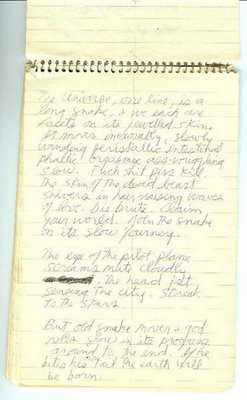 mojorising: Jim Morrison's last notebook, Paris 1971