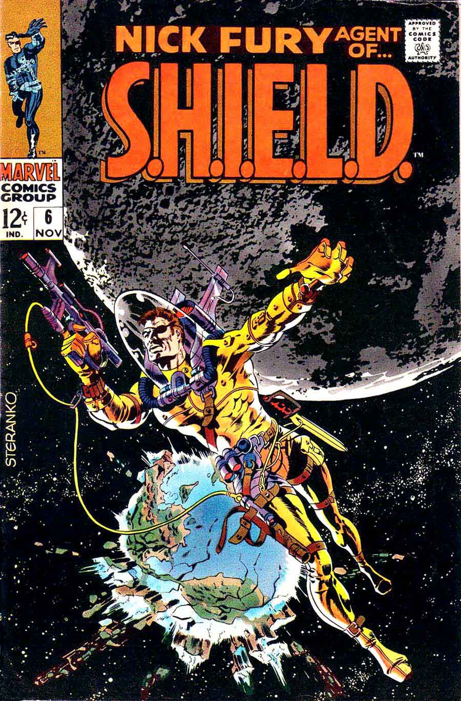 Nick Fury, Agent of Shield #6 - Jim Steranko cover - Pencil Ink