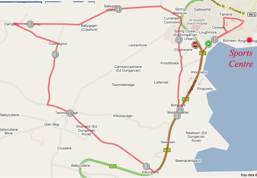 Running in Munster, Ireland: Preview of the Dungarvan 10 mile course