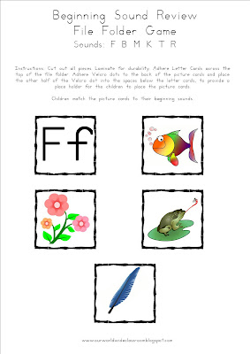 Let's Learn Letters: Free Printables for Review Sounds F - B - M - K ...