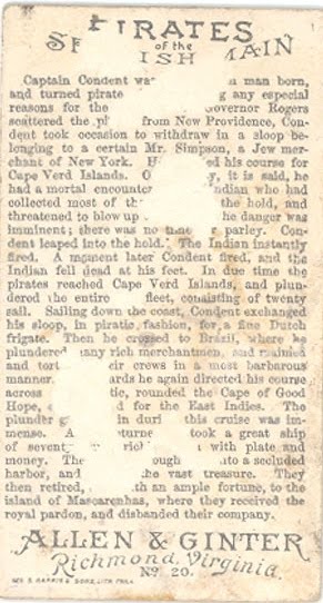 Cardboard Junkie: Happy Talk Like A Pirate Day