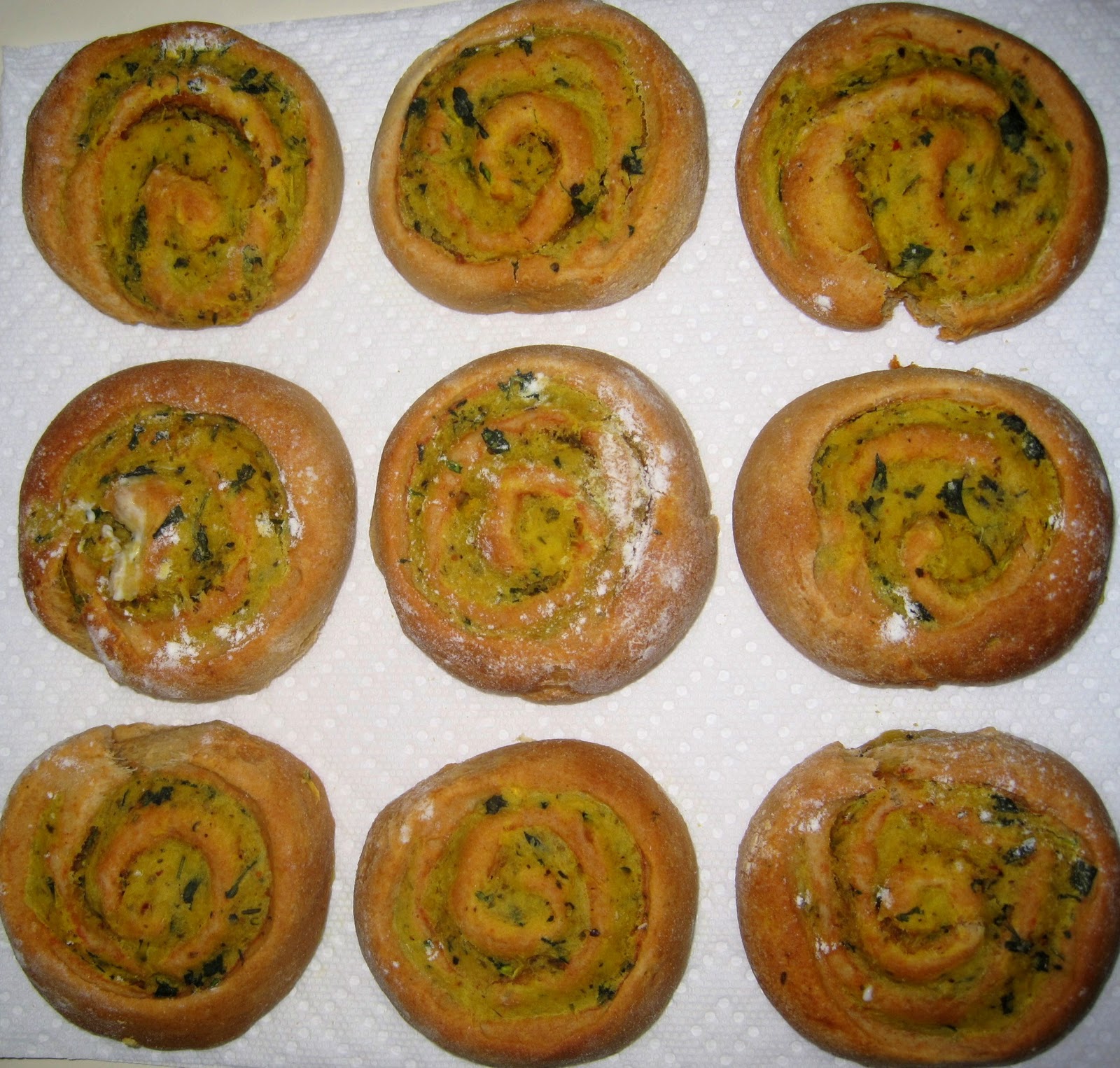 Gourmet Gopi: Spiced Potato Swirl Pastries