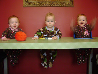Brian and Megan's Triplets: Our New Triplet Feeding Table