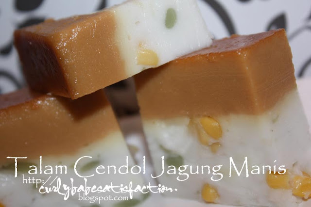 Curlybabe's Satisfaction: Talam Cendol Jagung Manis