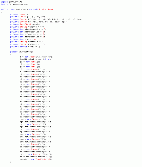 Network Reflections Create Simple Calculator With Java
