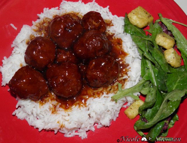 Crockpot Tangy Asian Meatballs ~ Colies Kitchen