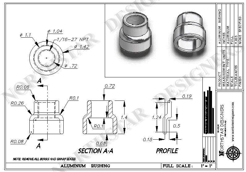 CAD Services NorthStar Designers: Mechanical Drawings