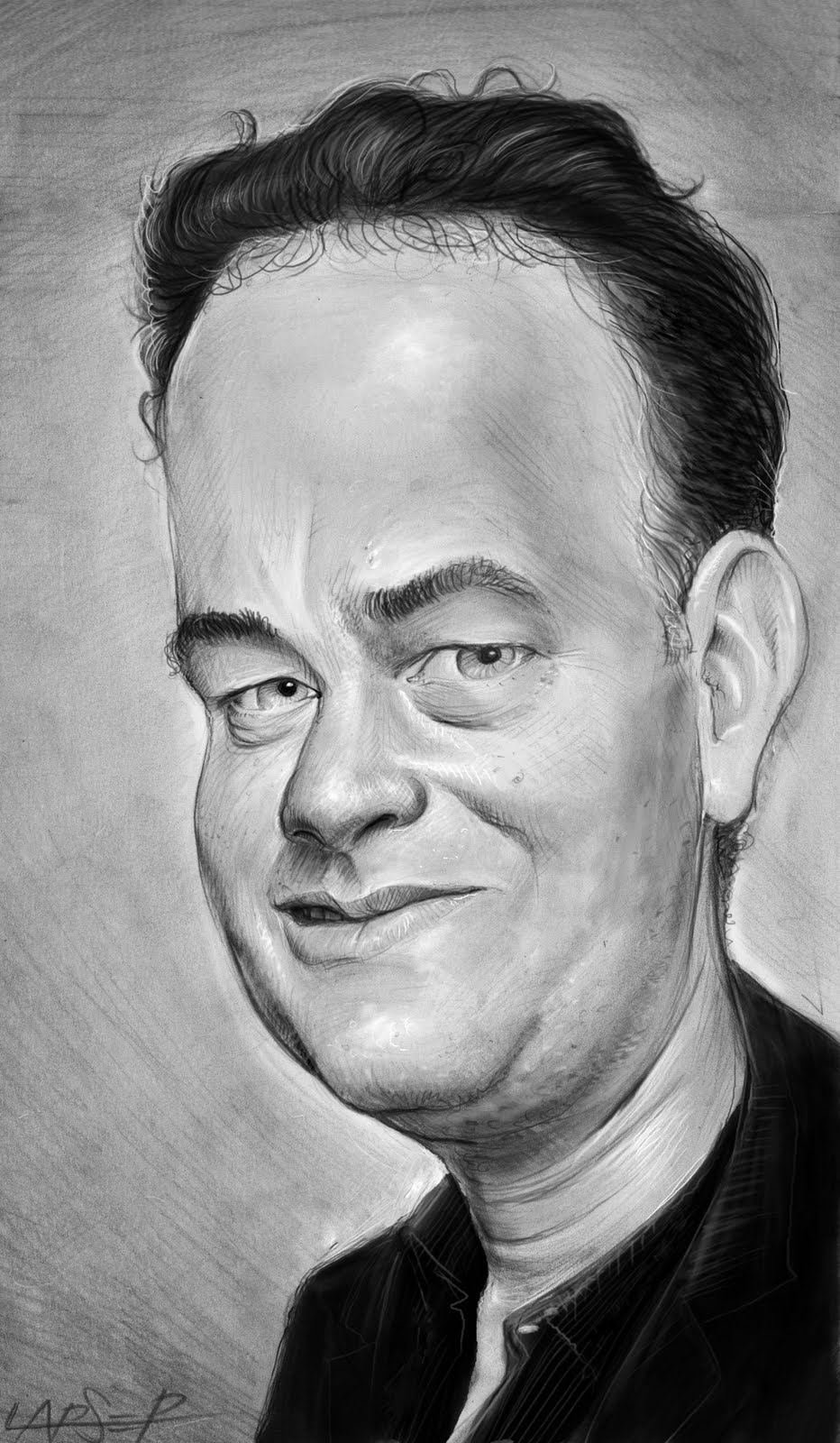 Lars Blog: Tom Hanks Sketch Pencil and digital