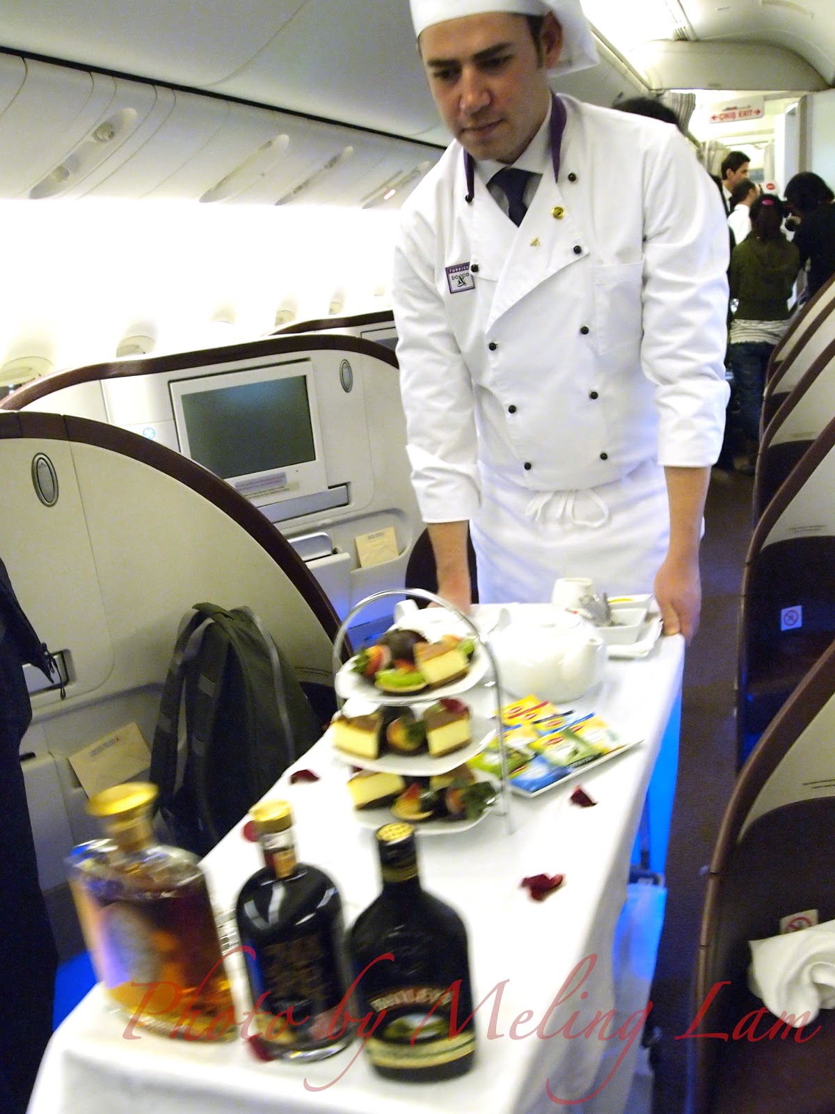 蘋果的化妝箱 by Meling Lam: 是日試食：土耳其航空「空中主廚」商務飛機餐