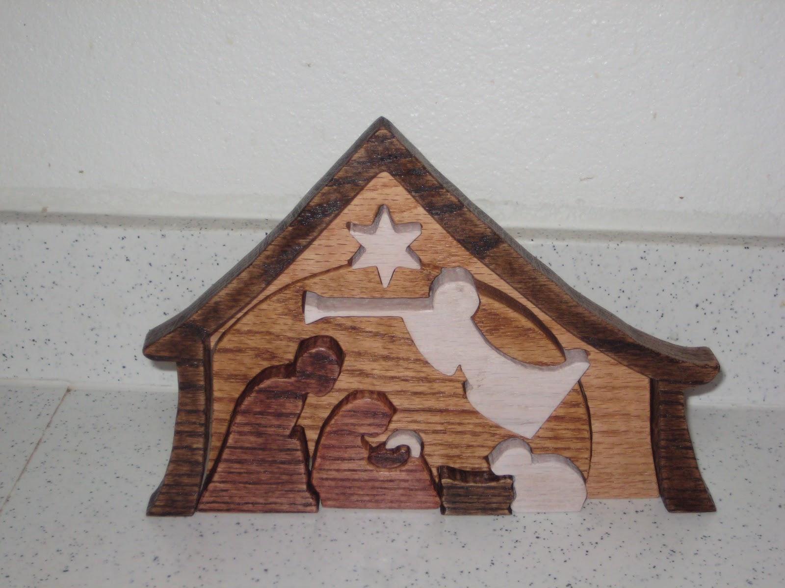 A Master of None: Christmas Creations--Wooden Puzzle Nativity