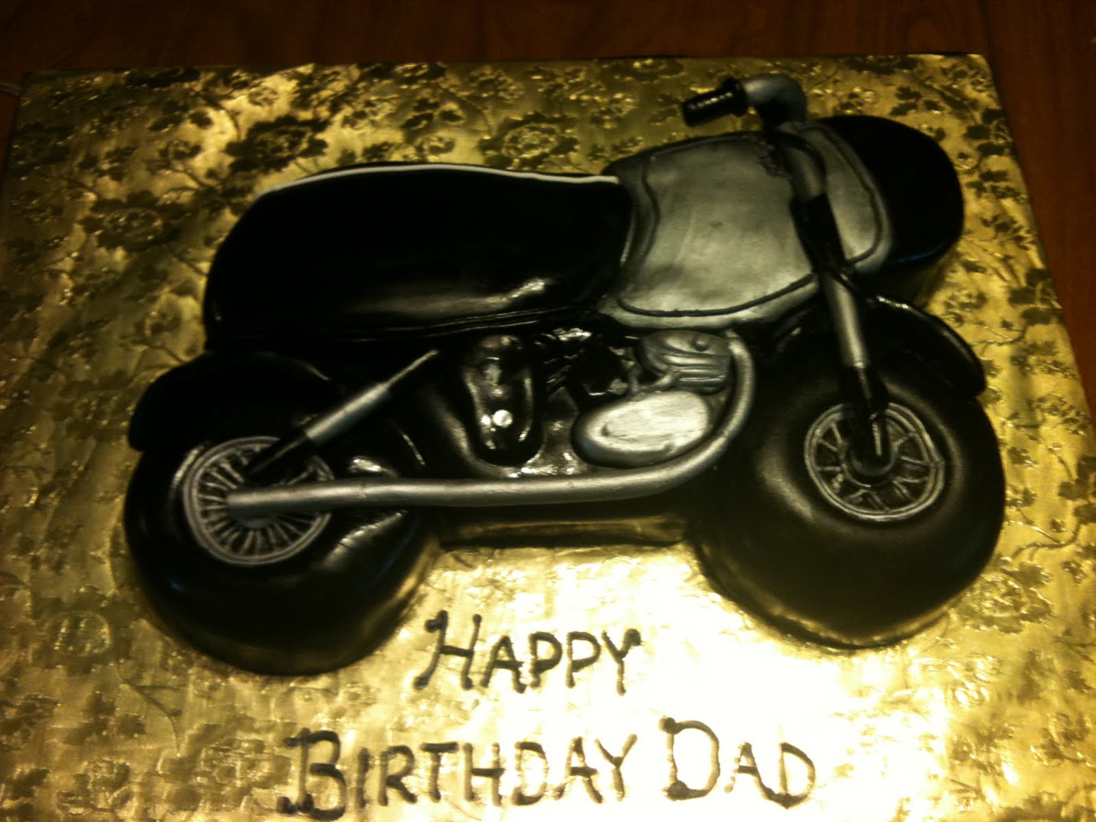 Blue Fairy Cakes: Motorcycle cake