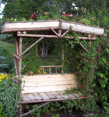 Bluestem Nursery: Living Roof Bench in Alberta, Canada