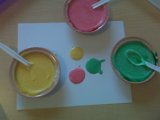 Preschool - What fun we have!: Spring Finger Painting