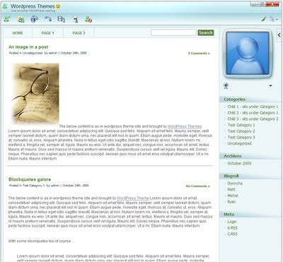 Mundo Plantillas: MSN Log - WP theme simil al Messenger - Gratis
