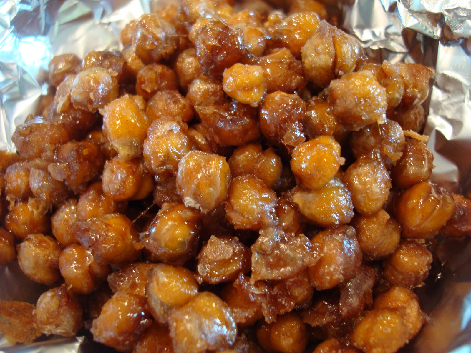 Carmelized Cinnamon Sugar Roasted Chickpea Peanuts - Averie Cooks