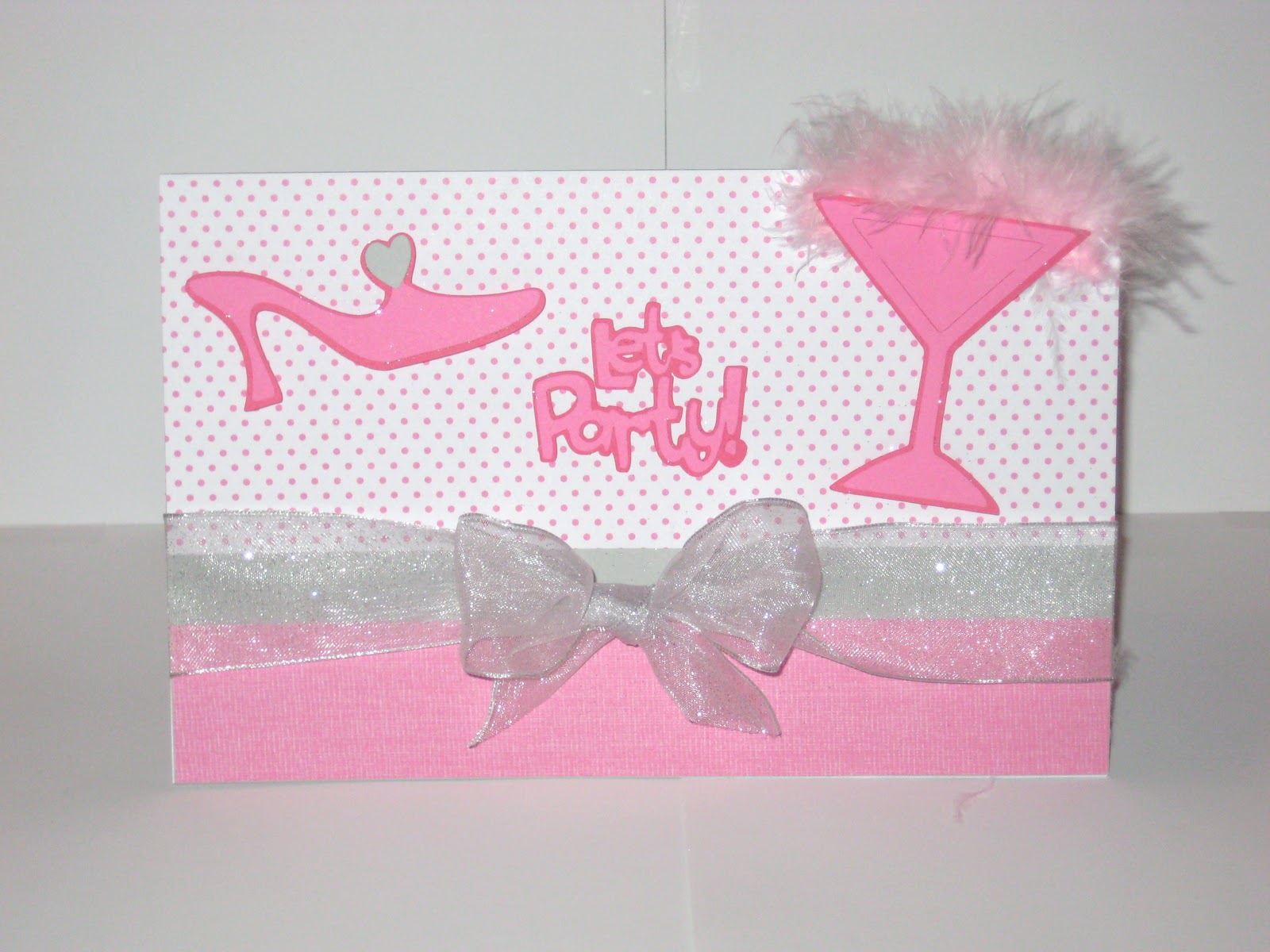 Cosas Bonita Designs: Bachelorette Card - Let's Party
