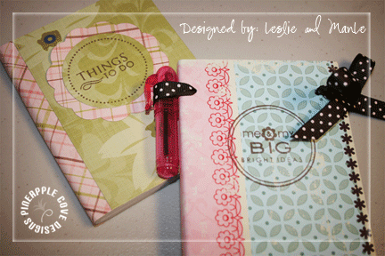 Pineapple Cove Designs: Tea Lights & Mini Composition Books