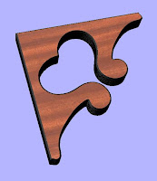 Corner Bracket 4 - corner bracket,fretwork,woodworking - Free DXF Files