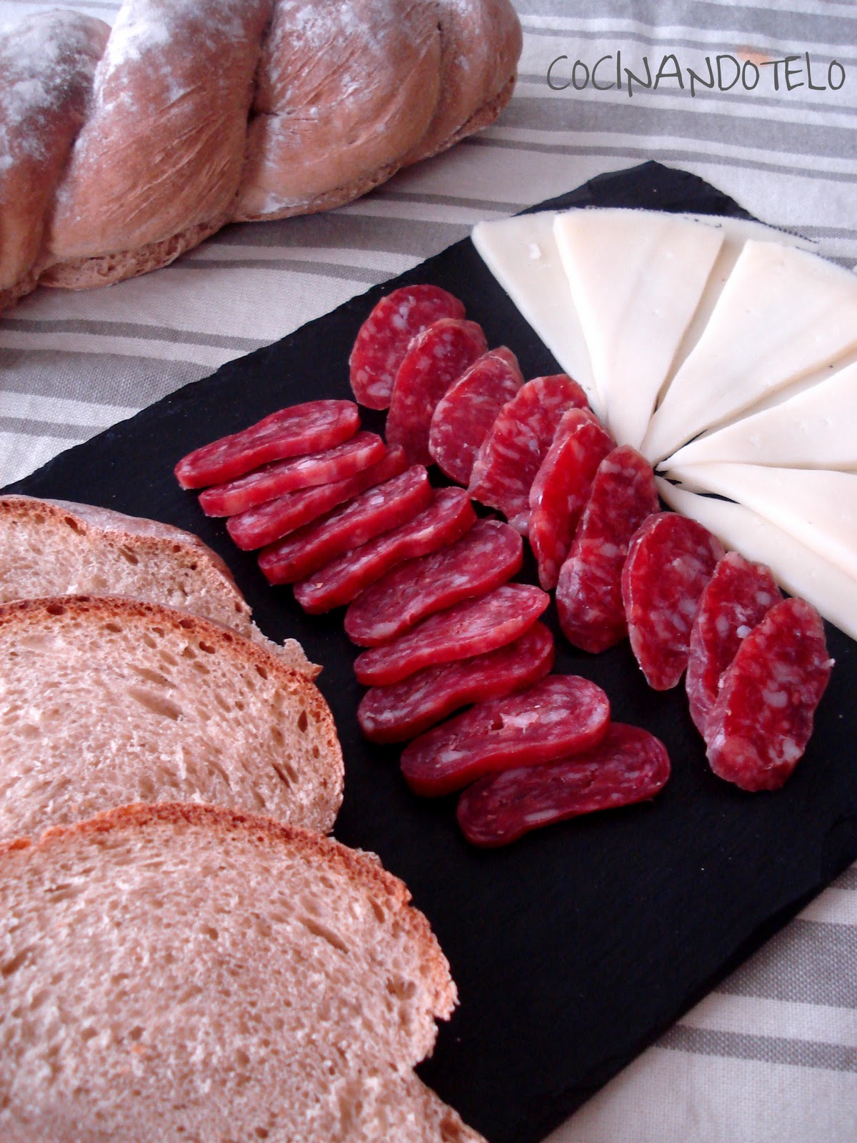 Cocinándotelo: PAN DE CERVEZA NEGRA Y TABLA DE EMBUTIDOS "AVENTÍN"