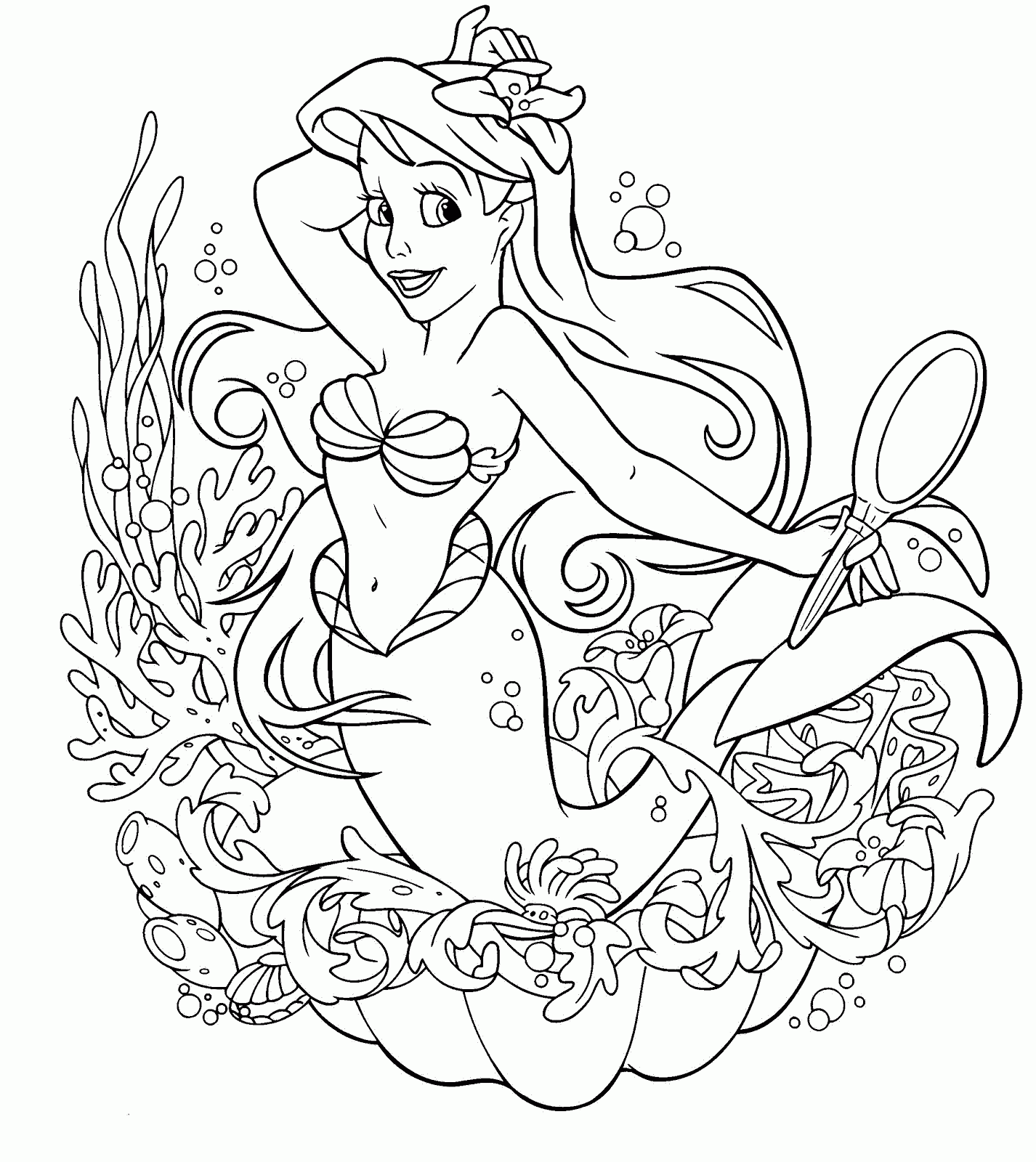 Disney Princess Coloring Pages For Kids disney-princess-coloring-pages-for-kids