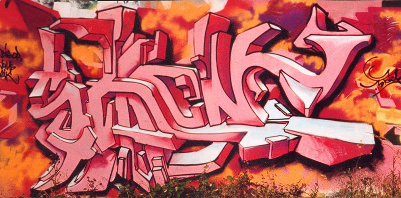 3D Red Graffiti Alphabet Letters Design | New Style Graffiti