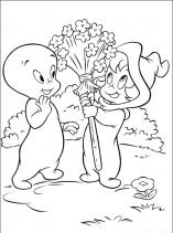 Printable Casper ghost and friends coloring pages | Printable Coloring ...