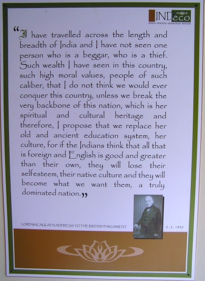 The Indian Heritage: Macaulay's Letter and the Origin of F. Max Muller ...