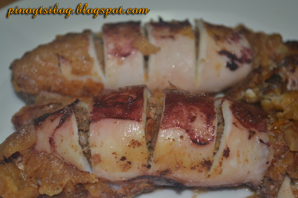 Pinoy Tsibog: Rellenong Pusit (Stuffed Squid)
