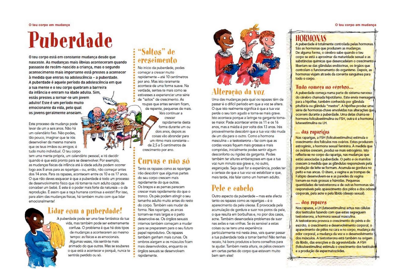O corpo em transformação - Puberdade | Gazeta da Vida