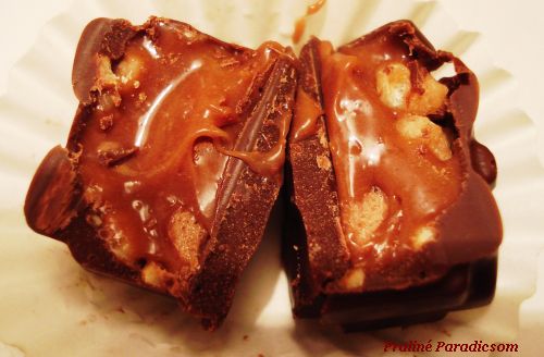 Praliné Paradicsom: Mars praliné roppanós krokantburokban