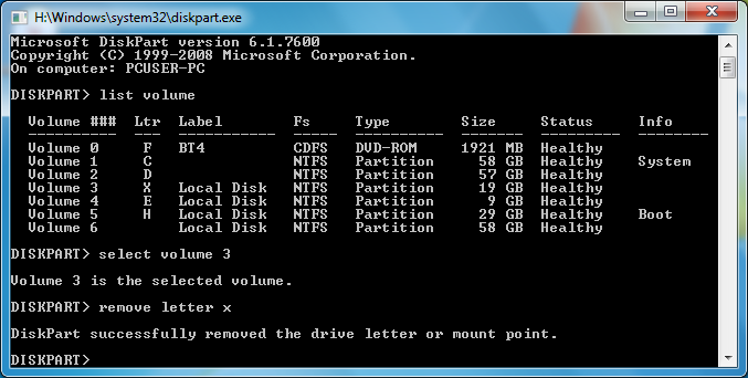 How To Hide A Hard Drive Partition Using Disk Part(CMD) | Information ...