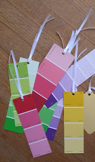 Kitschy-Koo: Paint Chip Samples Bedazzle Me