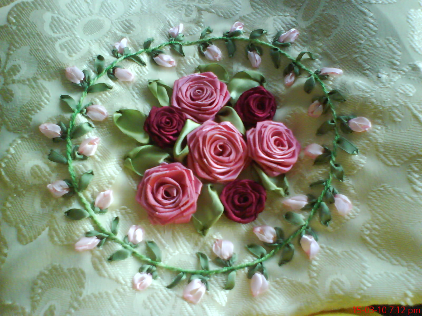 che'nor (Jerantut) Jahitan manik dan homemade coklat: sulam reben ...