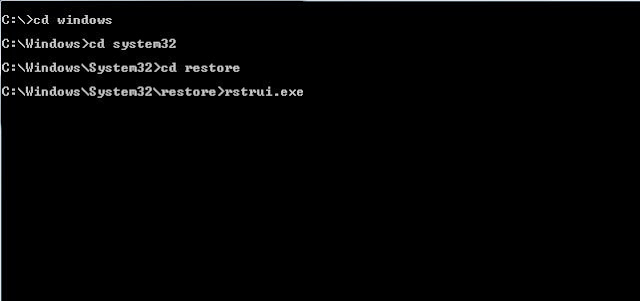 TECHIES: how to do system restore with command Prompt in Windows Vista ...