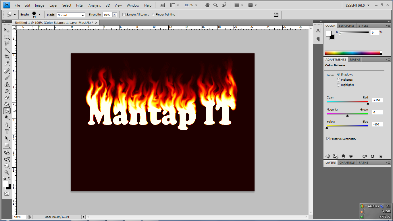 Cara Membuat Effect Api Dengan Photoshop | Mantap IT.com