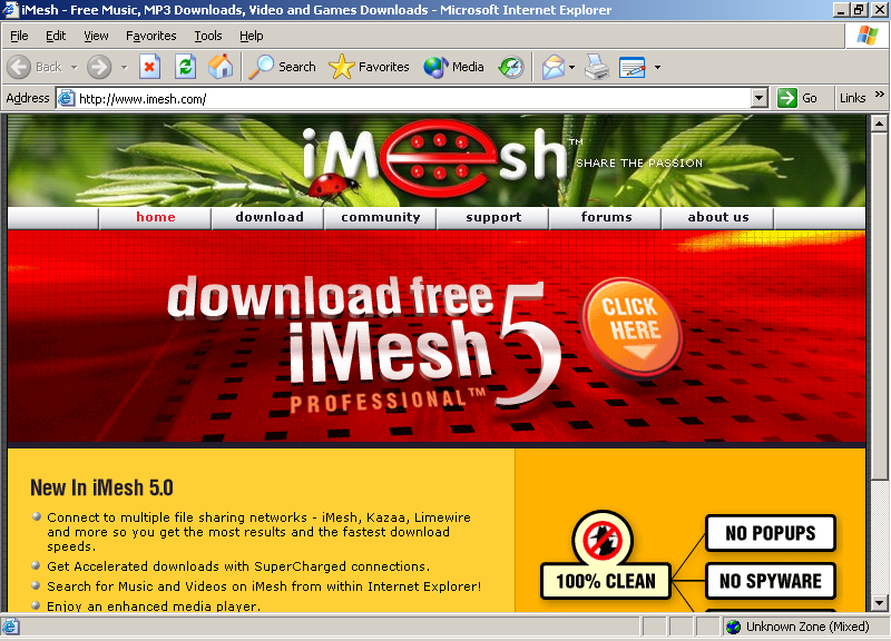 Free Software: iMesh 9.1