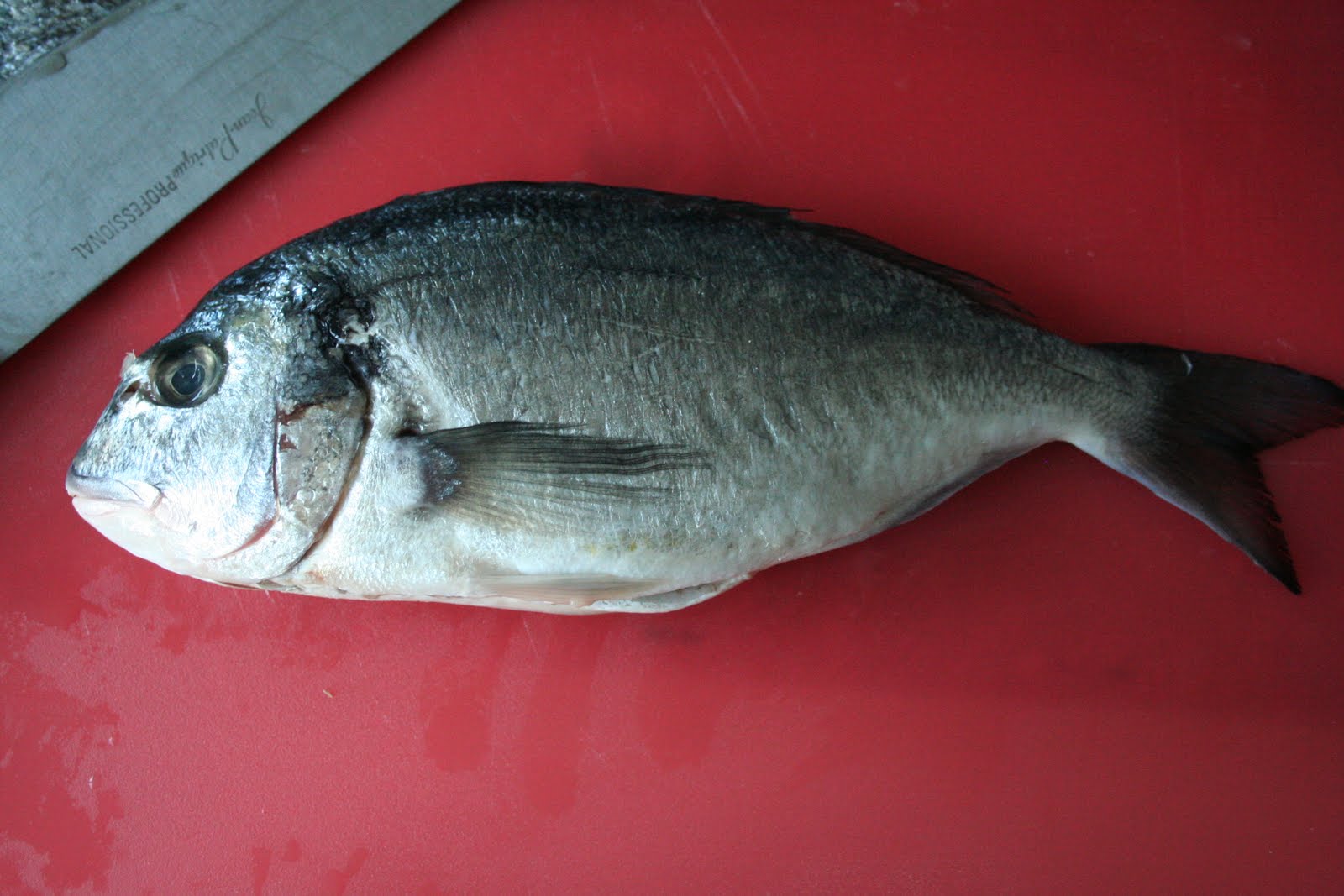 Miss P's Kitchen.: Roast Sea Bream with Potatoes and Mixed Mushrooms