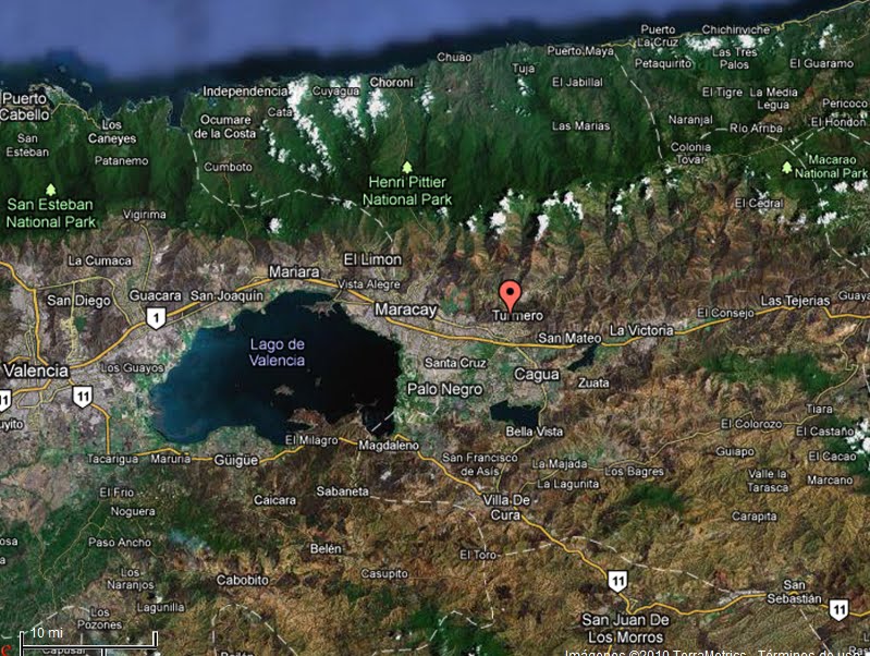 TURMERO: HISTORIA, HUELLAS Y TESTIMONIOS: UBICACION DE TURMERO