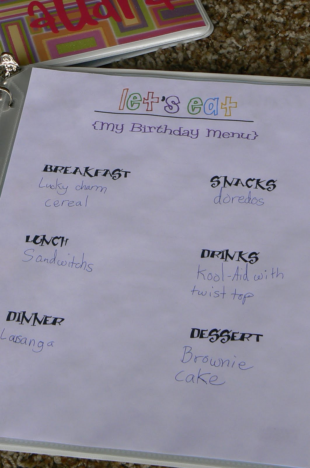 The Creative Homemaker: {Birthday} Binders