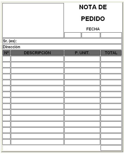 computación: Nota de pedido Dreamweaver