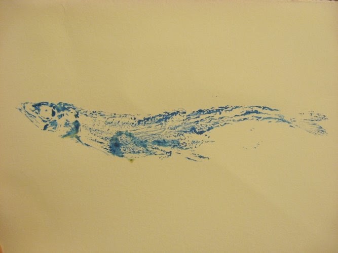 Watermarks: Fish printing - gyotaku