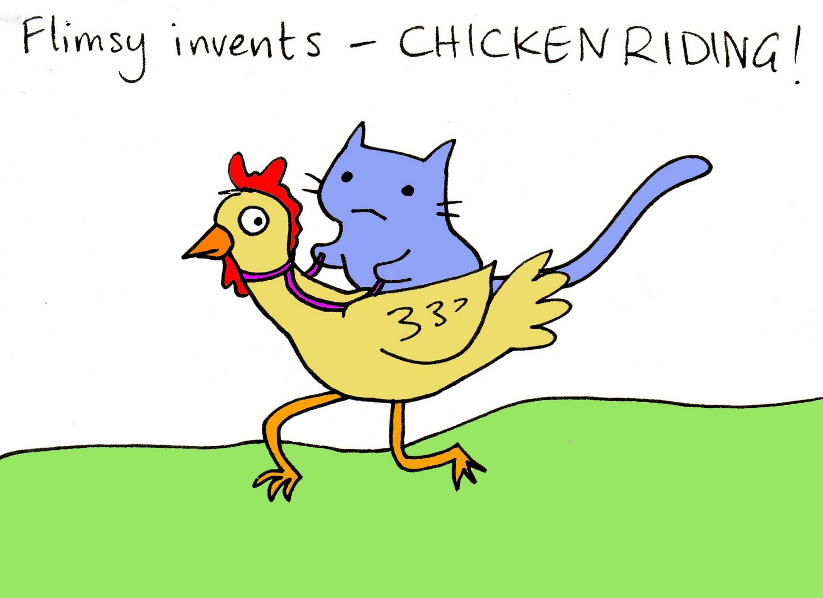 Flimsy the Kitten: Invention! Chicken Riding!