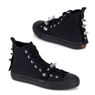 DAFT PUNK SHOES: MENS SPIKED HIGH TOP SNEAKER DS7293