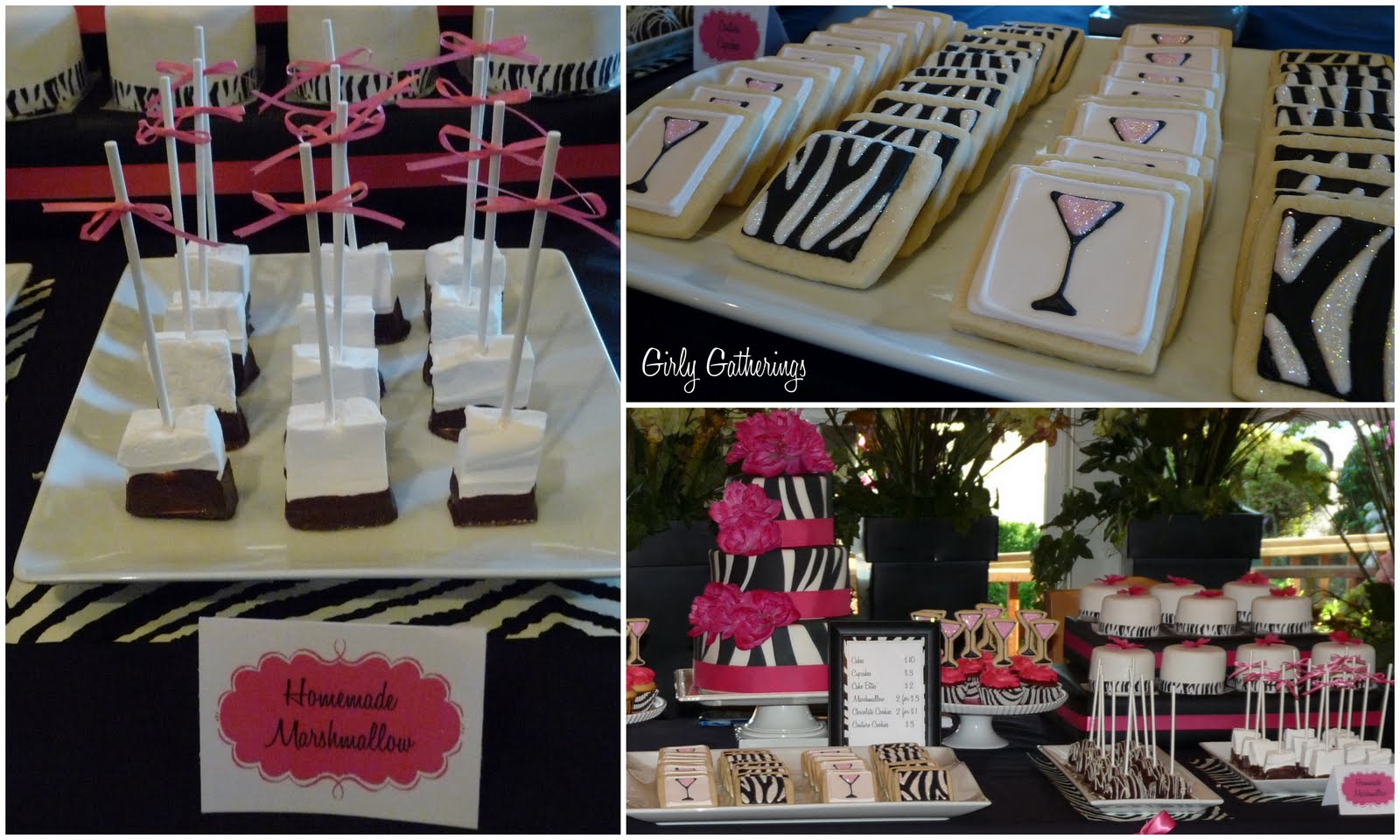 Girly Gatherings: Girls Night Out Dessert Table