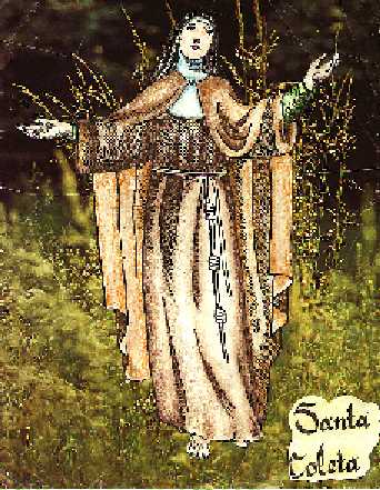 Santa Coleta de Corbie, Clarissa: Iconografia