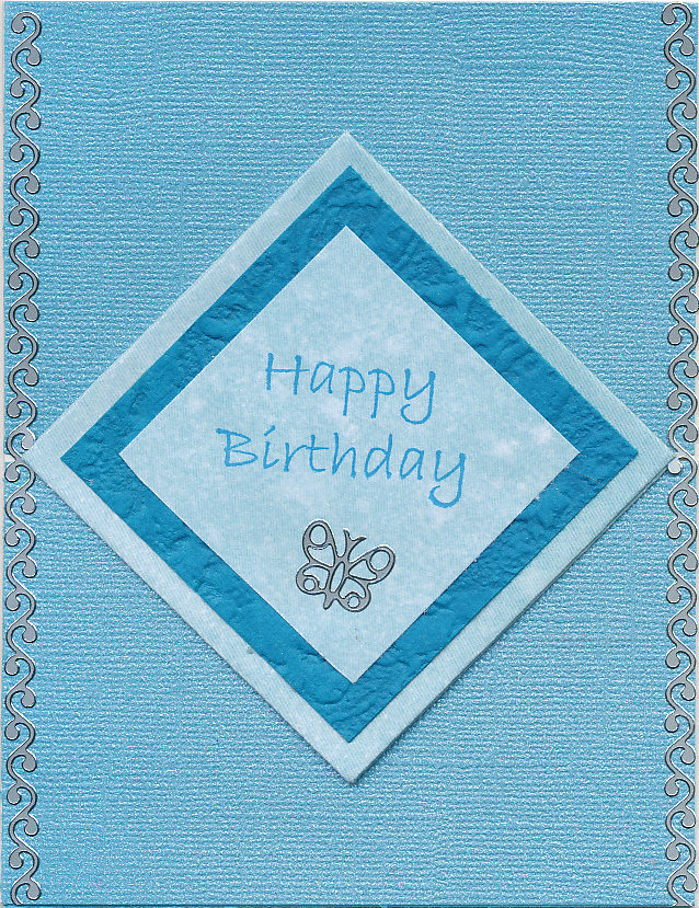 Oldstamper Musings: Vertical Diamond Fold card