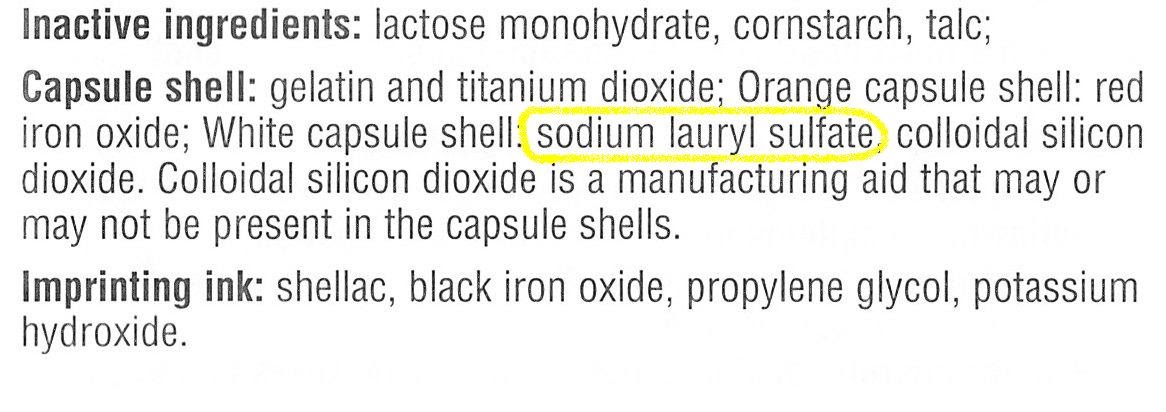 sodium lauryl sulphate allergy - Captions Check