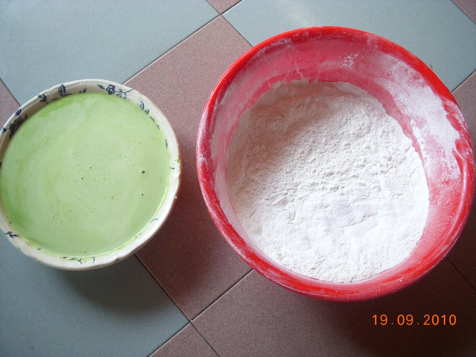 Anggerik: update : resipi bingka pulut pandan (with pics)